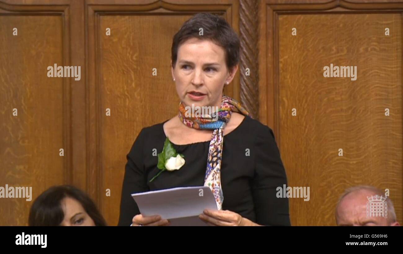 Labour mp mary creagh speaks in the house of commons hi-res stock ...