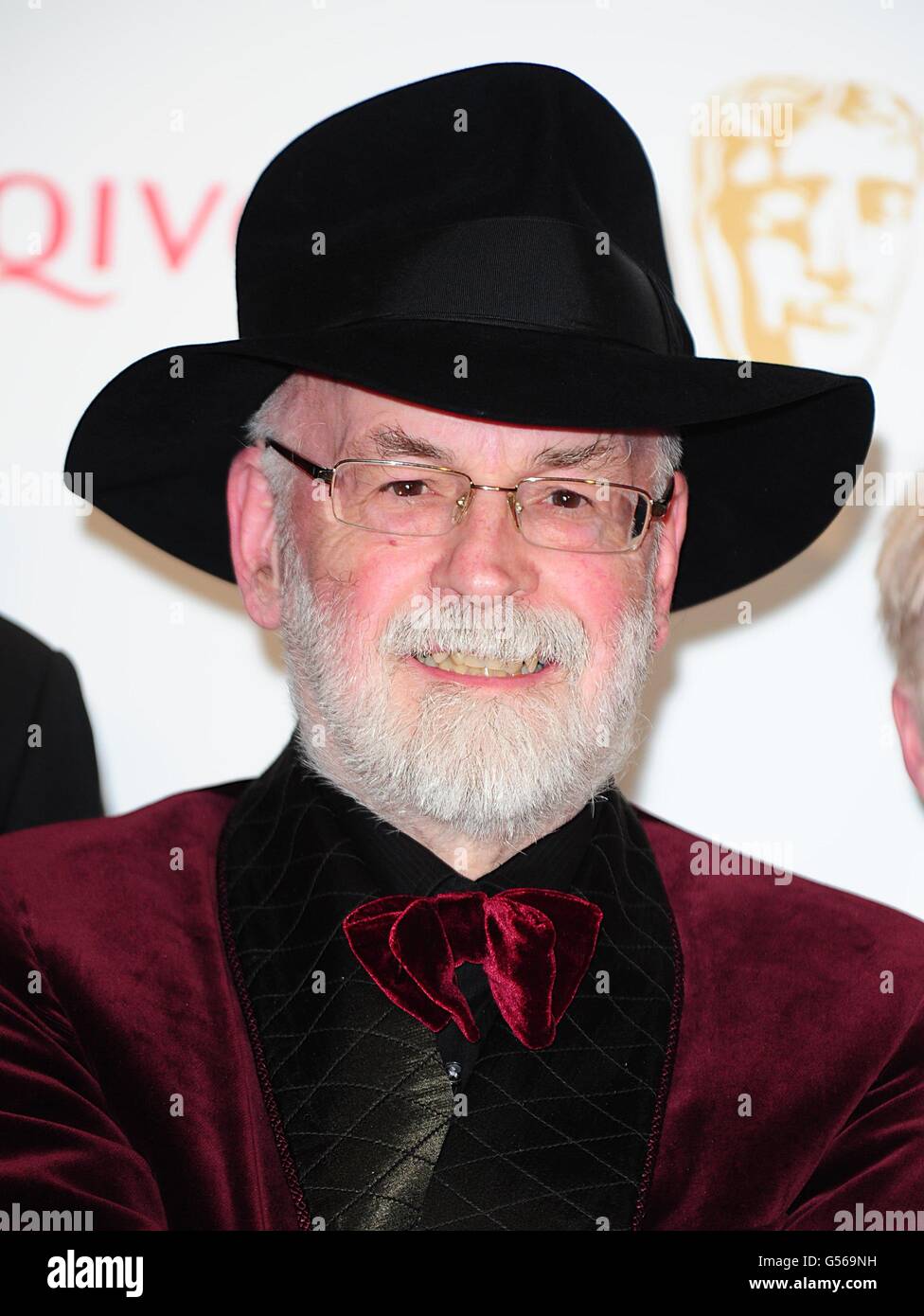 Terry Pratchet arriving for the 2012 Arqiva British Academy Television ...
