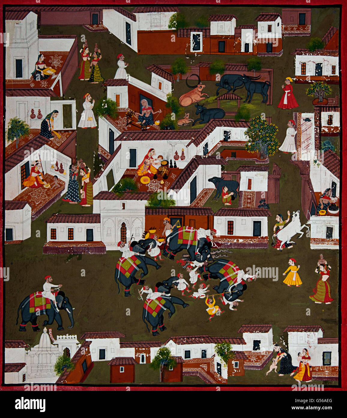 Daily life in painting hi-res stock photography and images - Alamy