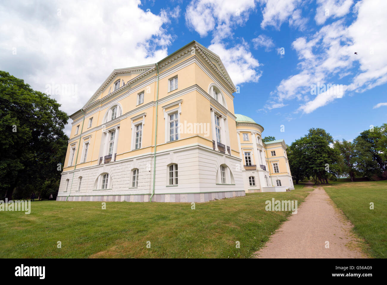 The Mezotne Palace - The Pearl of The Latvian Classicism Stock Photo ...