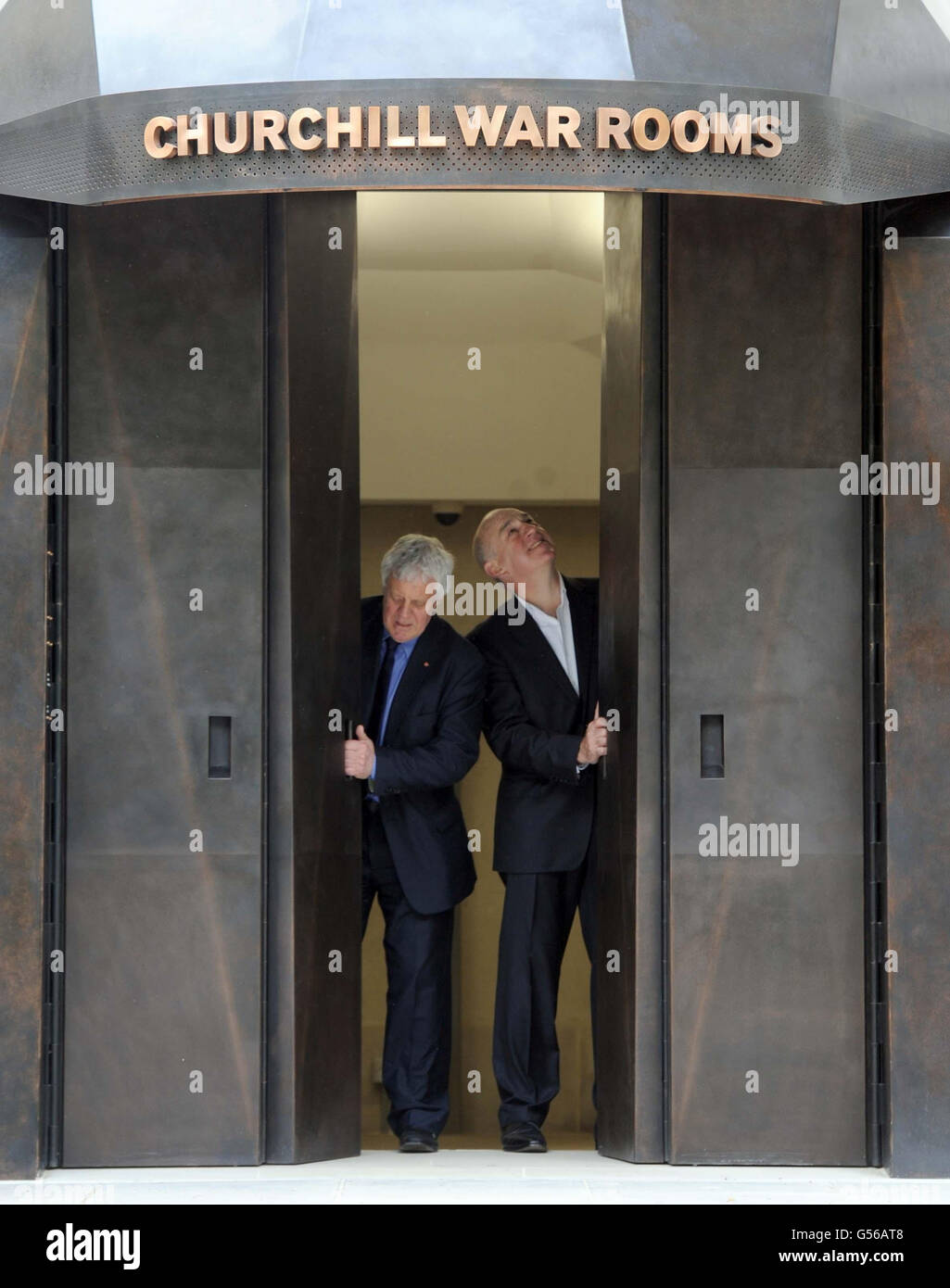 Phil Reed, Director of the Churchill War Rooms (left) and architect ...