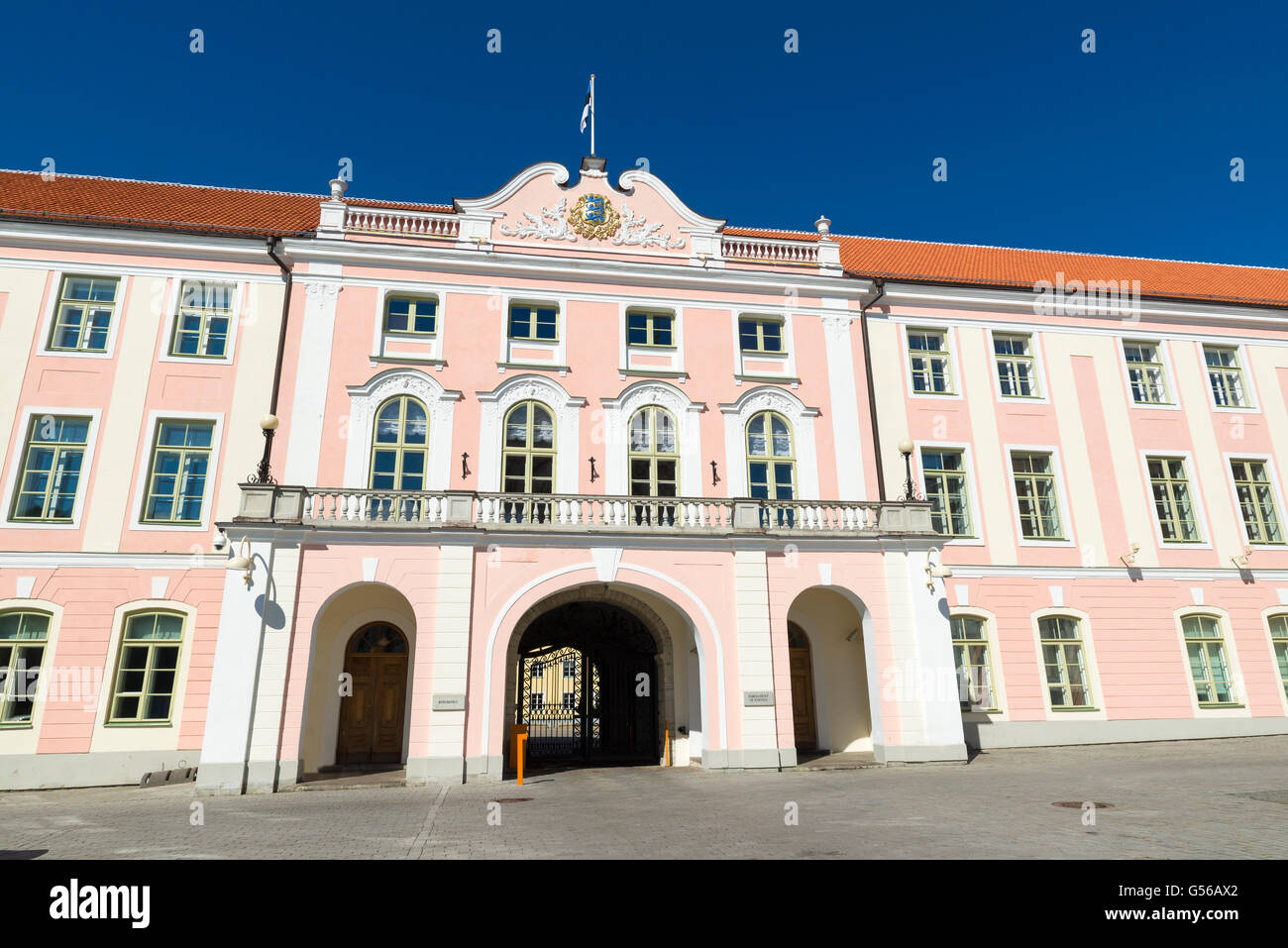 Parliament Building Of Estonia In Capital Tallinn Stock Photo - Alamy