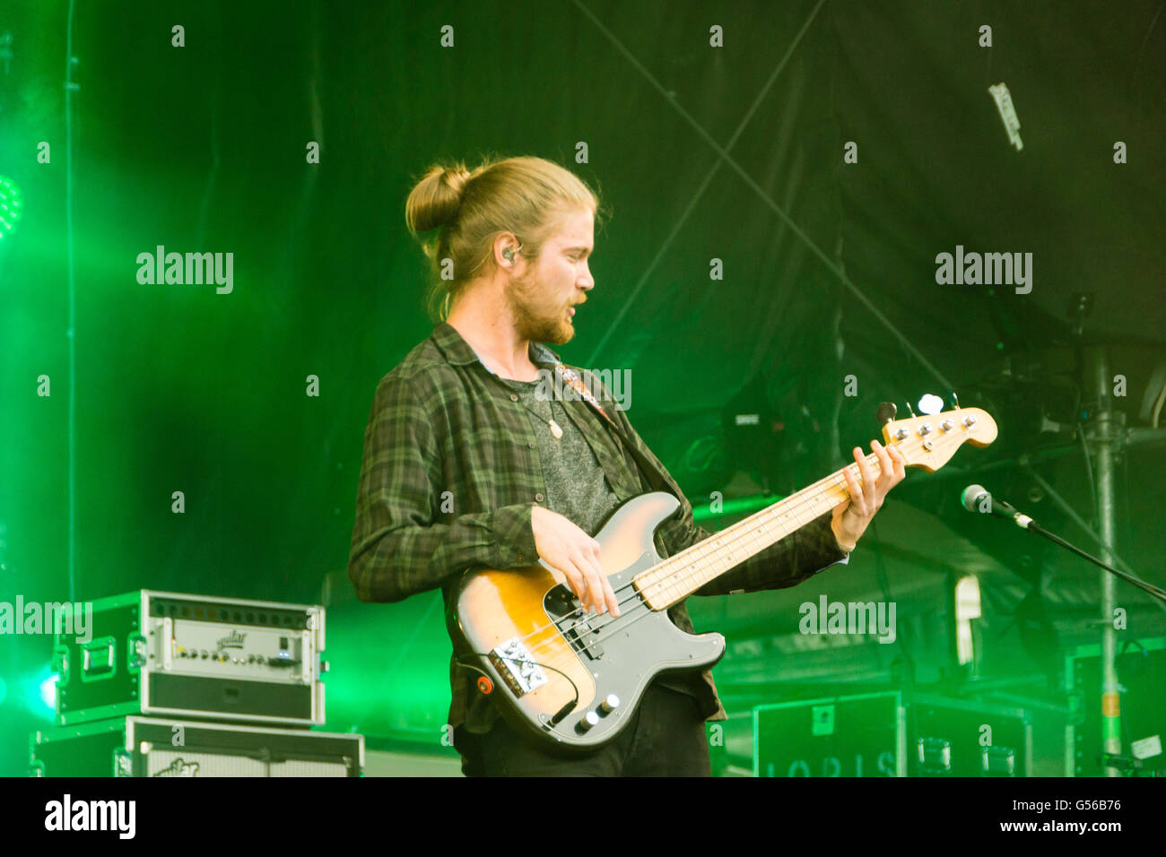 Kiel, Germany. 19th June, 2016.The singersongwriter Joris performs with ...