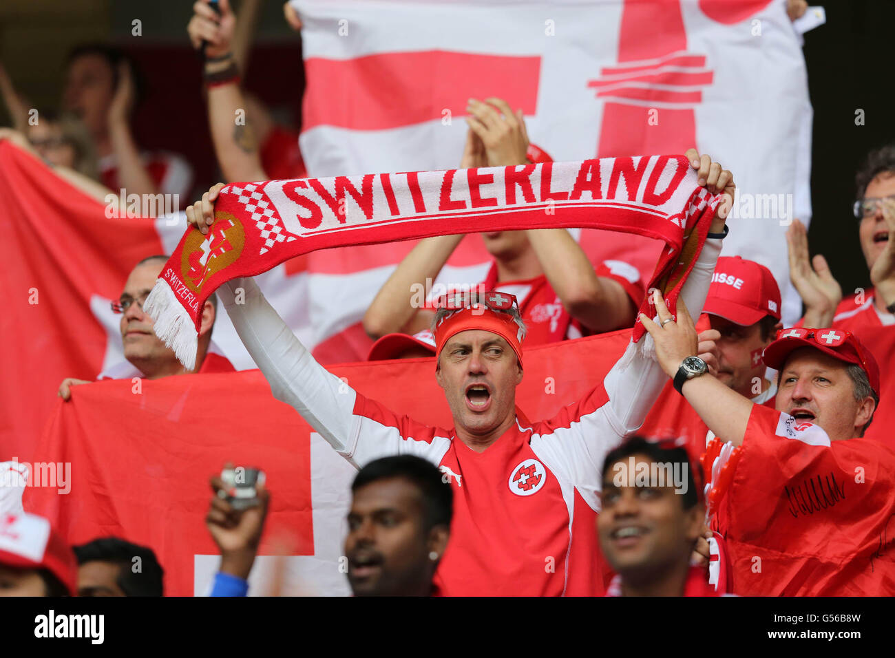 Lille, France. 19th June, 2016. Supporters and fans during football ...