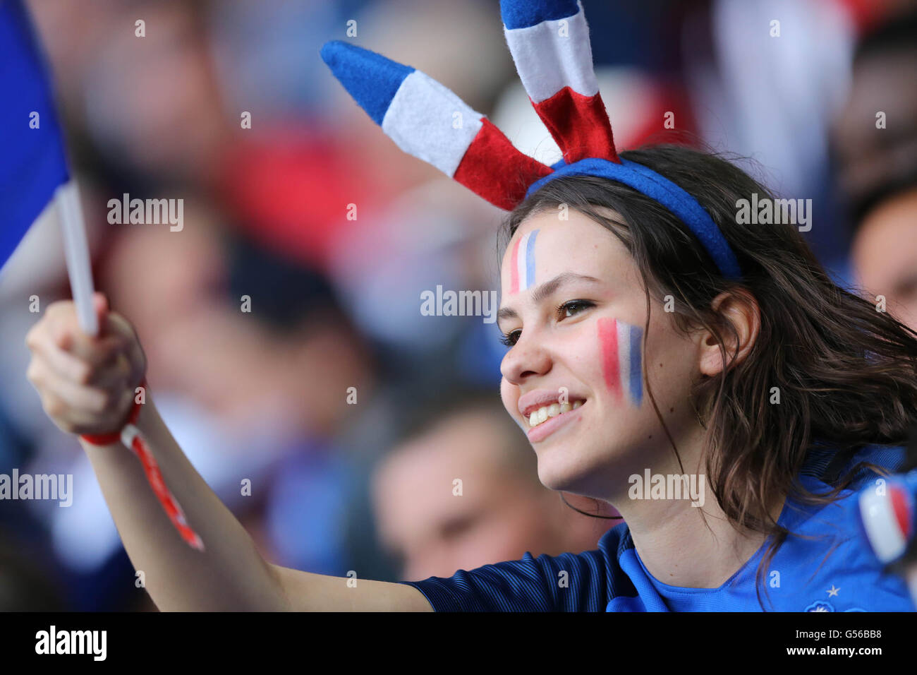 Lille, France. 19th June, 2016. Supporters and fans during football ...