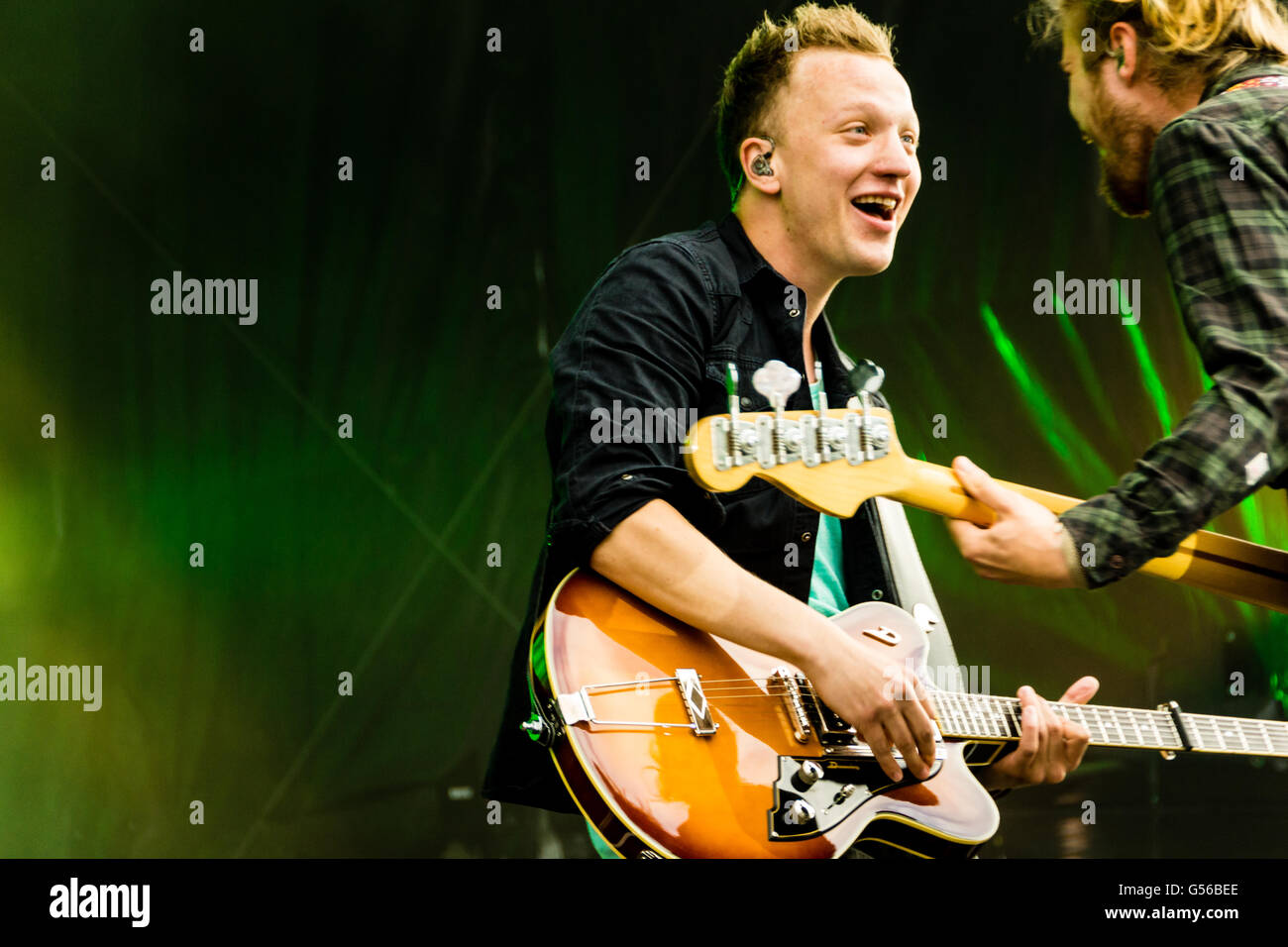 Kiel, Germany. 19th June, 2016.The singersongwriter Joris performs with ...