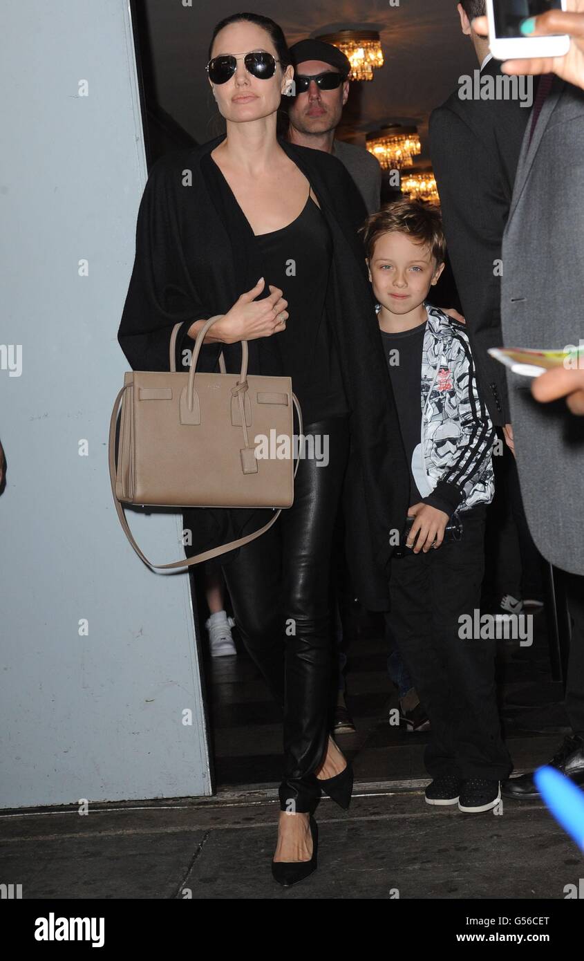 New York, NY, USA. 19th June, 2016. Angelina Jolie, Knox Leon Jolie ...