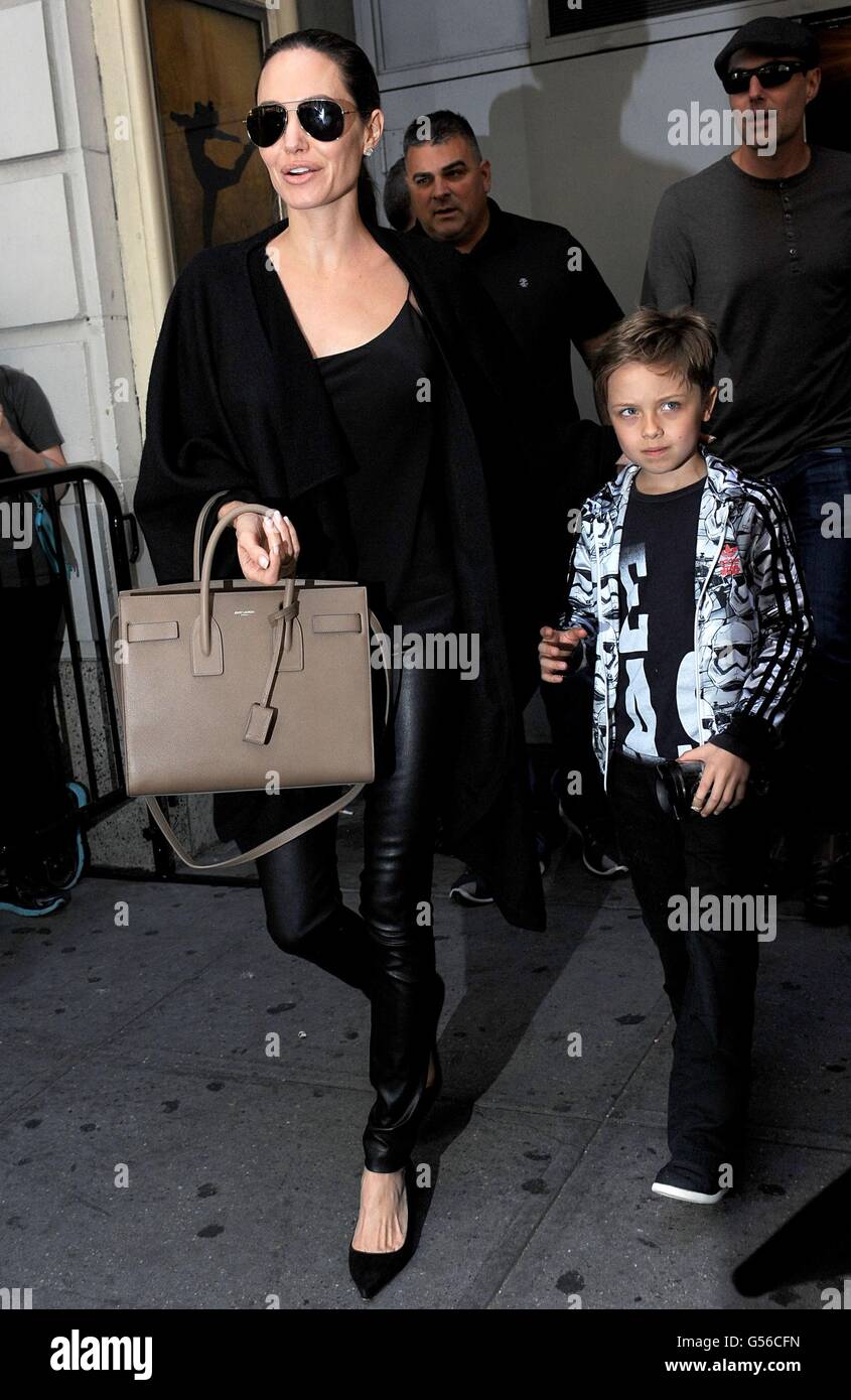 New York, NY, USA. 19th June, 2016. Angelina Jolie, Knox Leon Jolie ...