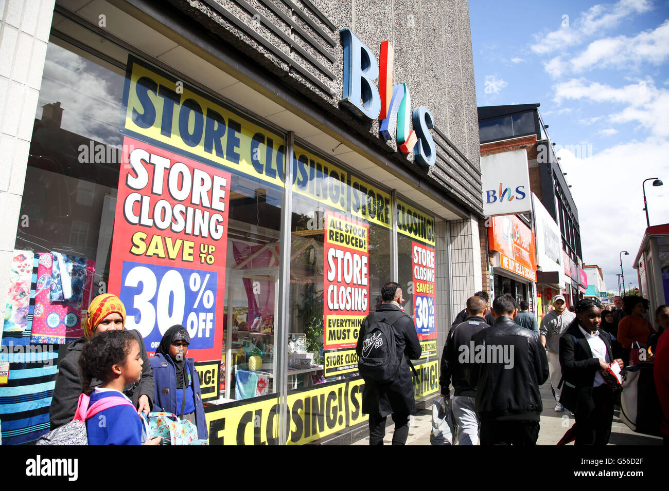 Wood Green, London, UK. 20th June, 2016. The BHS (British Home Stores ...