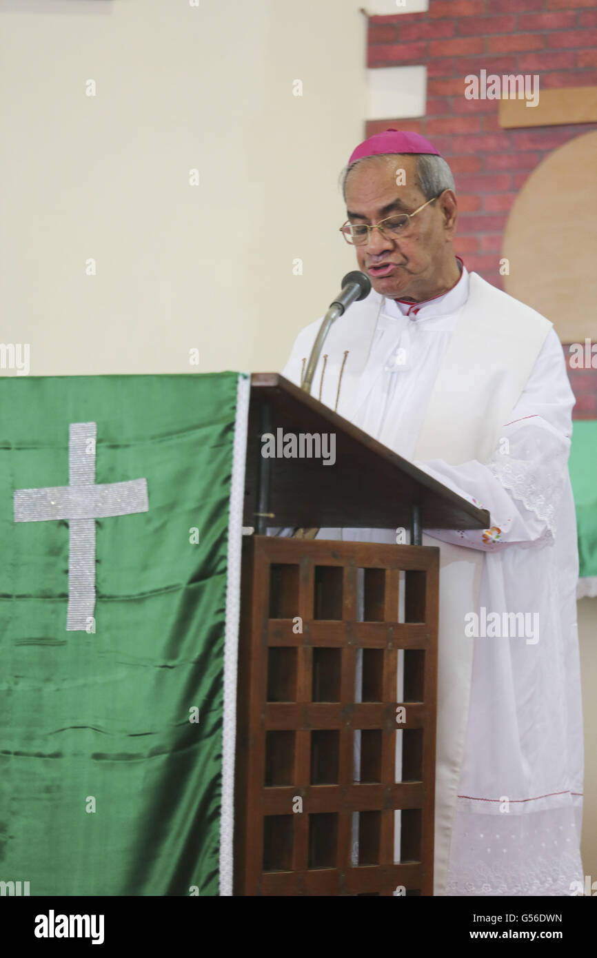 Dhaka, Bangladesh. 20th June, 2016. Archbishop Patrick D'Rozario of ...