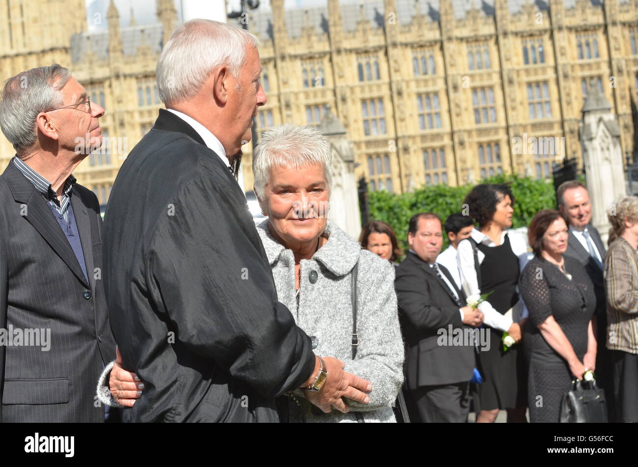 London, UK, 20 June 2016, Jo Cox's parents attend service of ...