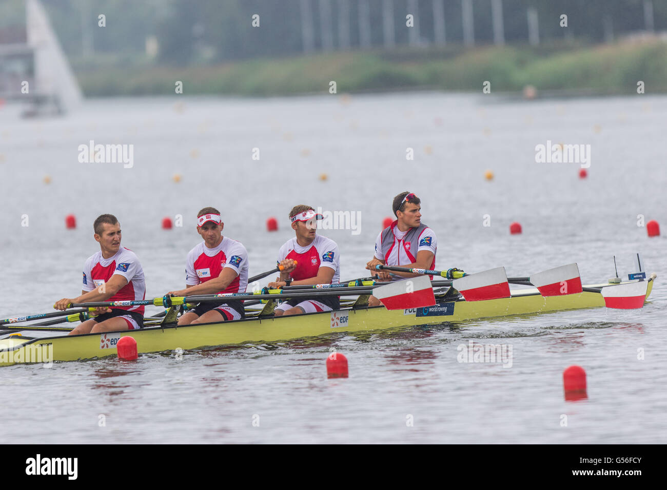 17.06.2016. Pozna, west-central Poland. World Cup Rowing Championships ...