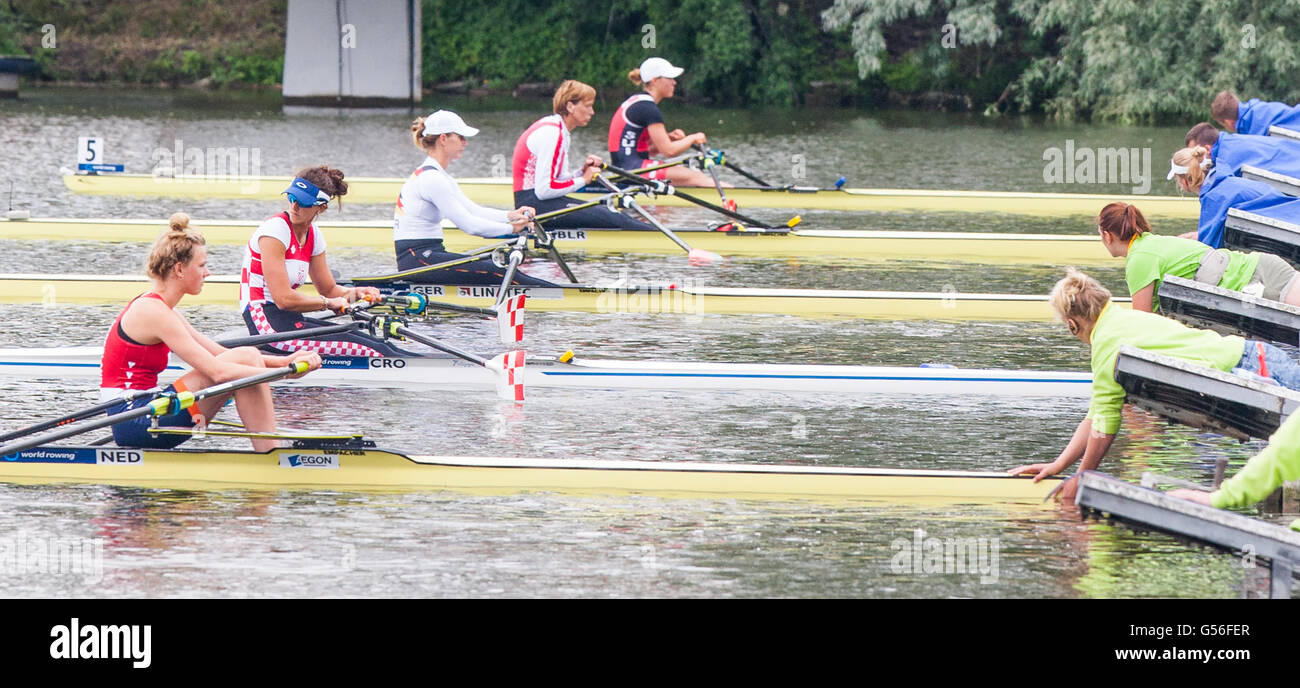 17.06.2016. Pozna, west-central Poland. World Cup Rowing Championships ...