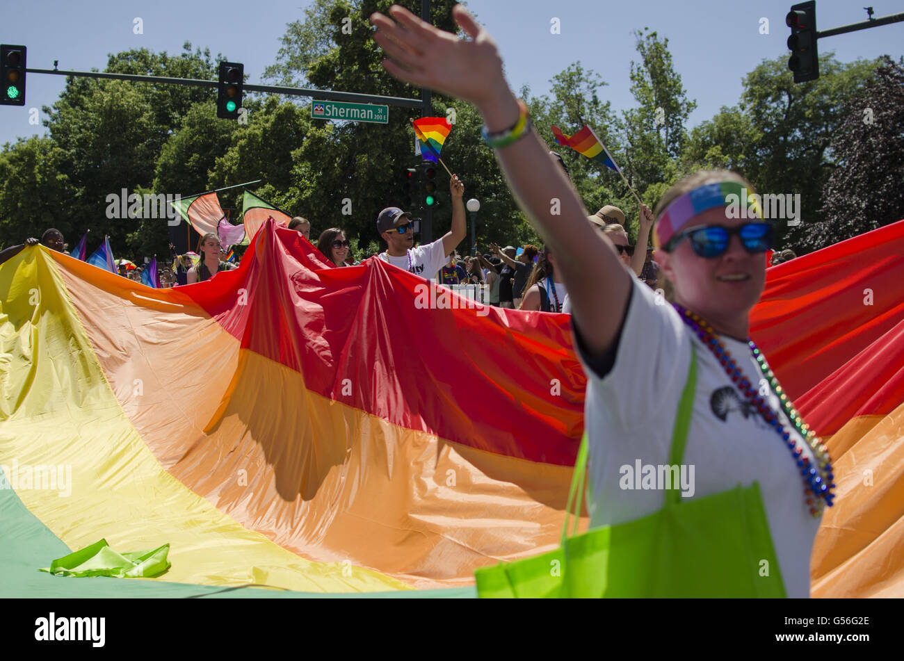 Denver, Colorado, USA. 19th June, 2016. Thousands took part in the 2016 ...