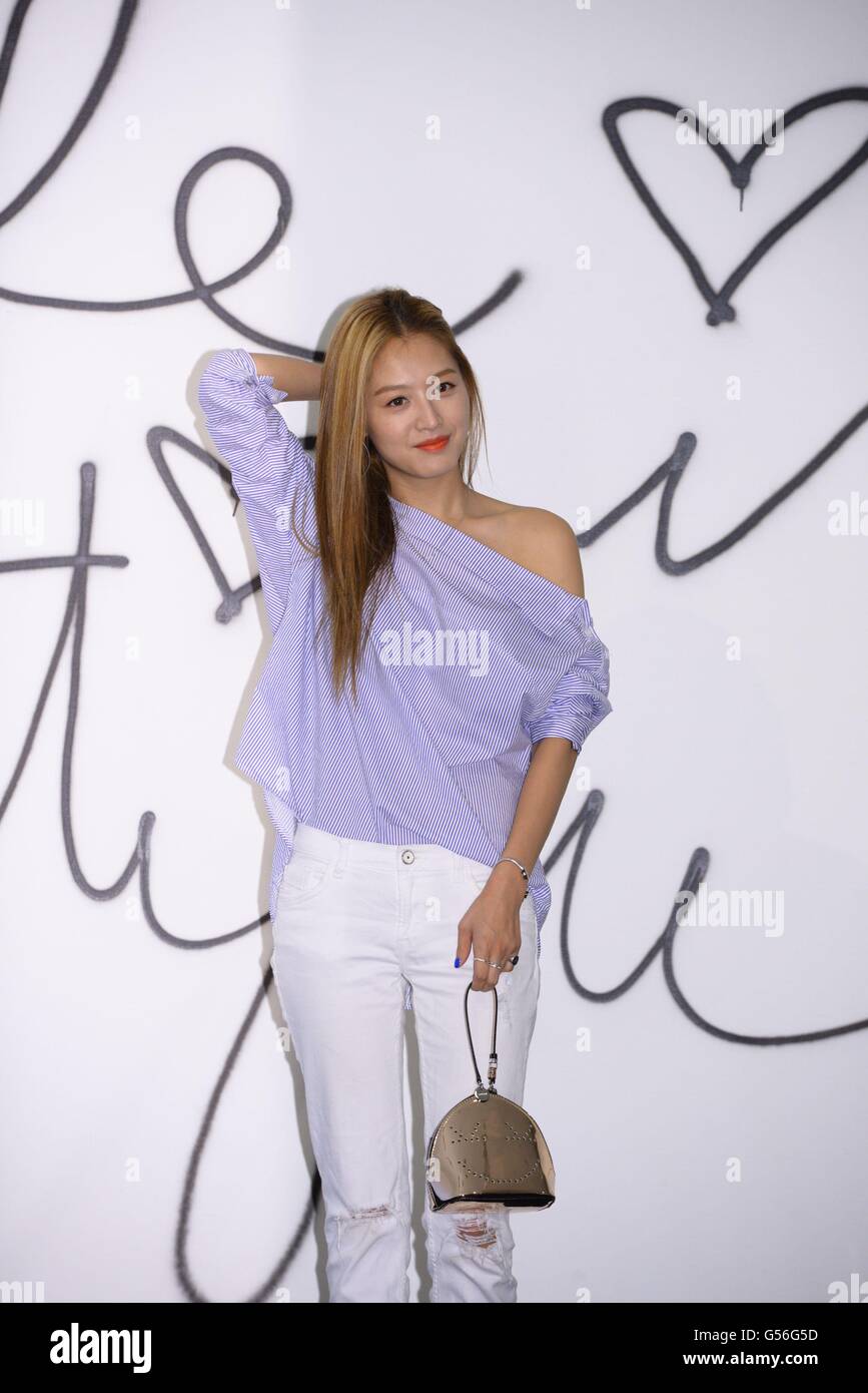 Seoul, Korea. 20th June, 2016. Dam-bi Son, Eun-jin Sim, Hye-bin Jeon ...