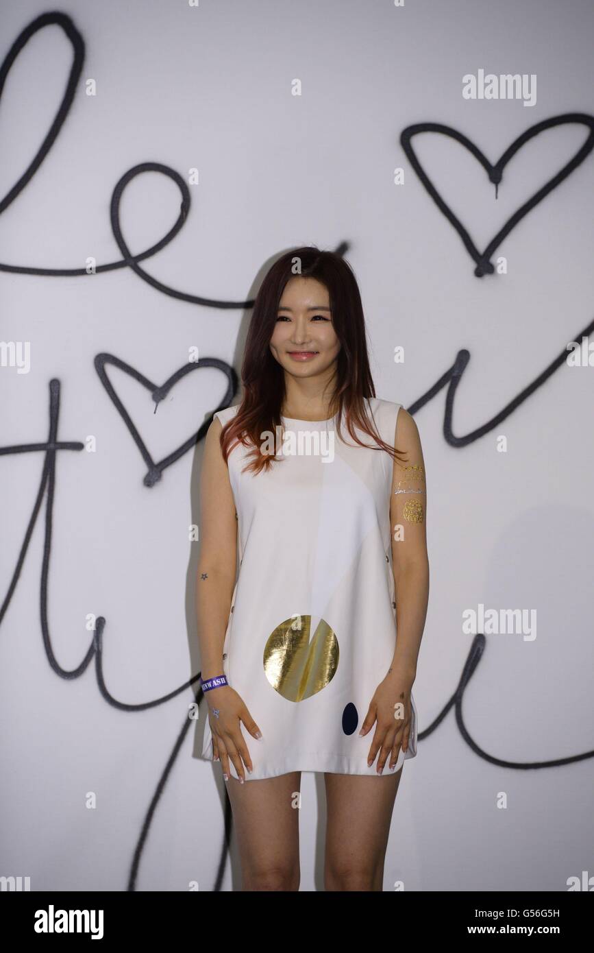 Seoul, Korea. 20th June, 2016. Dam-bi Son, Eun-jin Sim, Hye-bin Jeon ...