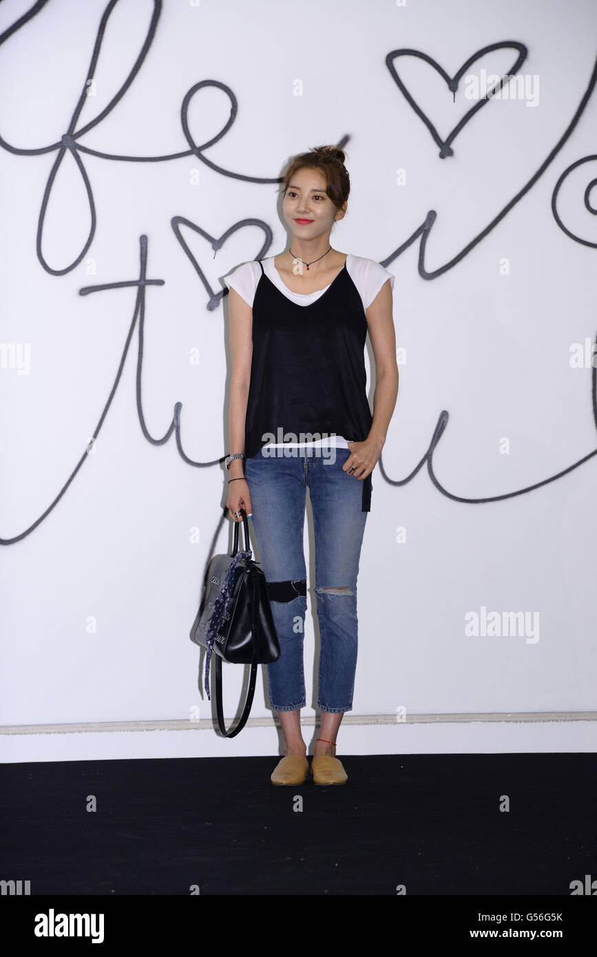 Seoul, Korea. 20th June, 2016. Dam-bi Son, Eun-jin Sim, Hye-bin Jeon ...