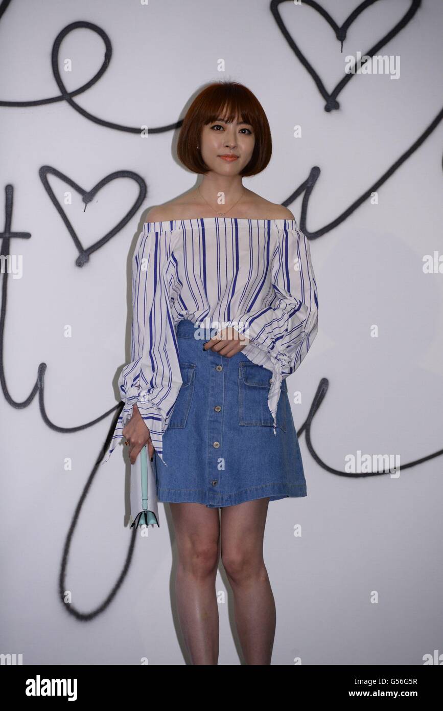 Seoul, Korea. 20th June, 2016. Dam-bi Son, Eun-jin Sim, Hye-bin Jeon ...