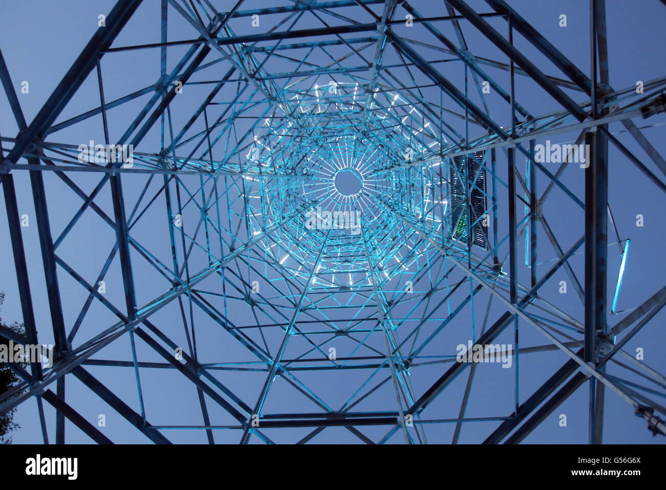 Zagreb, Croatia. 20th June, 2016. : Tesla Tower stage on the first day ...