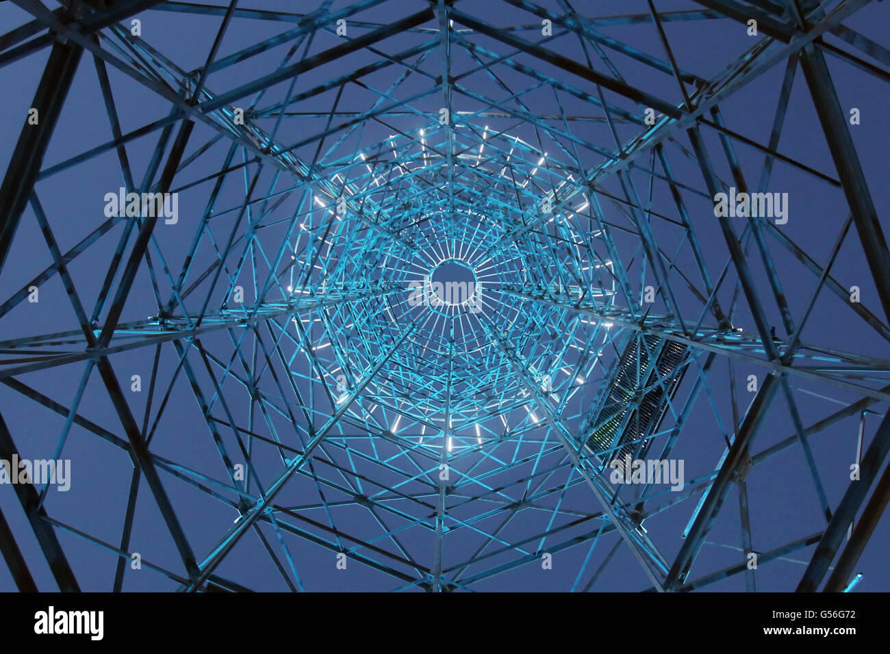 Zagreb, Croatia. 20th June, 2016. : Tesla Tower stage on the first day ...