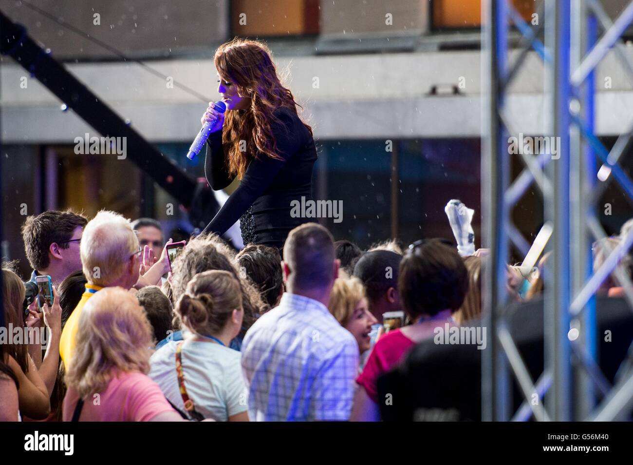 New York, NY, USA. 21st June, 2016. Meghan Trainor on stage for NBC ...