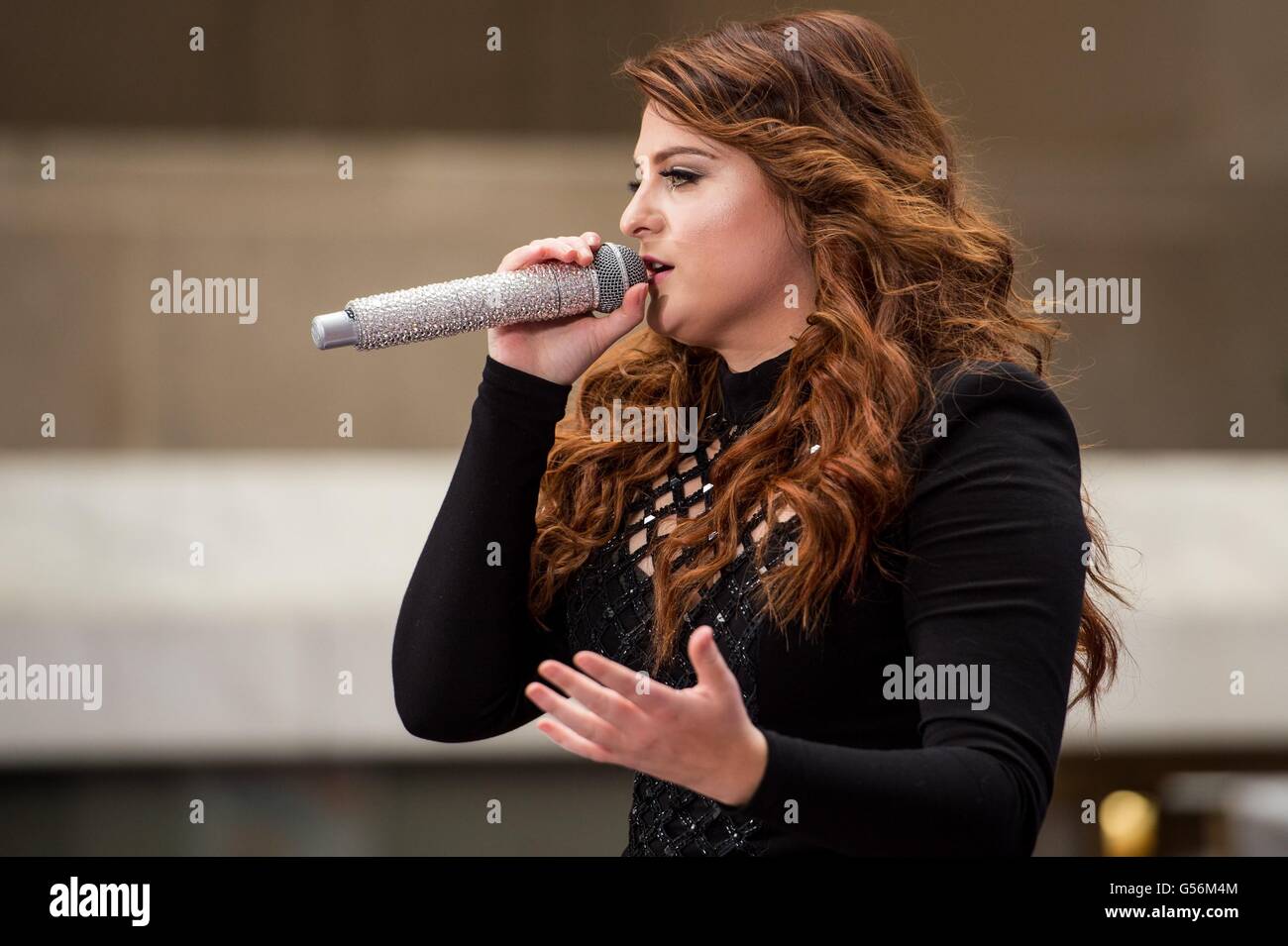 New York, NY, USA. 21st June, 2016. Meghan Trainor on stage for NBC ...