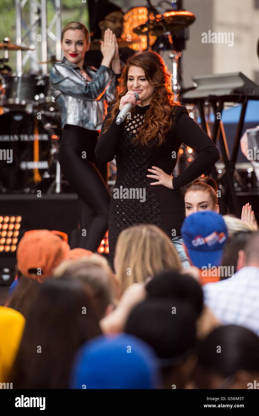 New York, NY, USA. 21st June, 2016. Meghan Trainor on stage for NBC ...