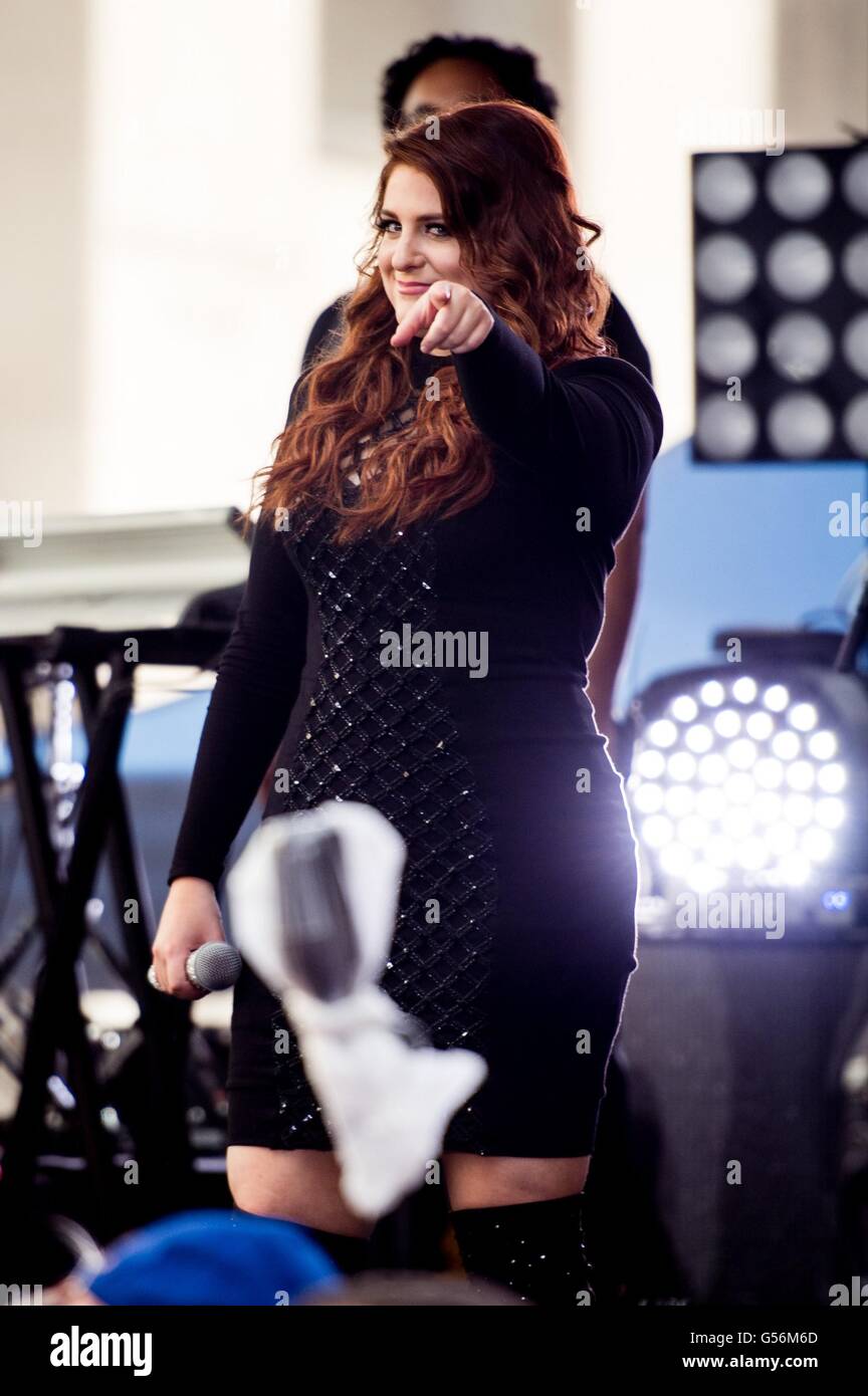 New York, NY, USA. 21st June, 2016. Meghan Trainor on stage for NBC ...