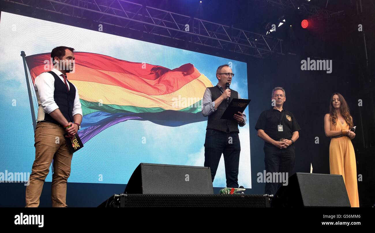 London, UK. Applause for Orlando performing at West End Live held at ...