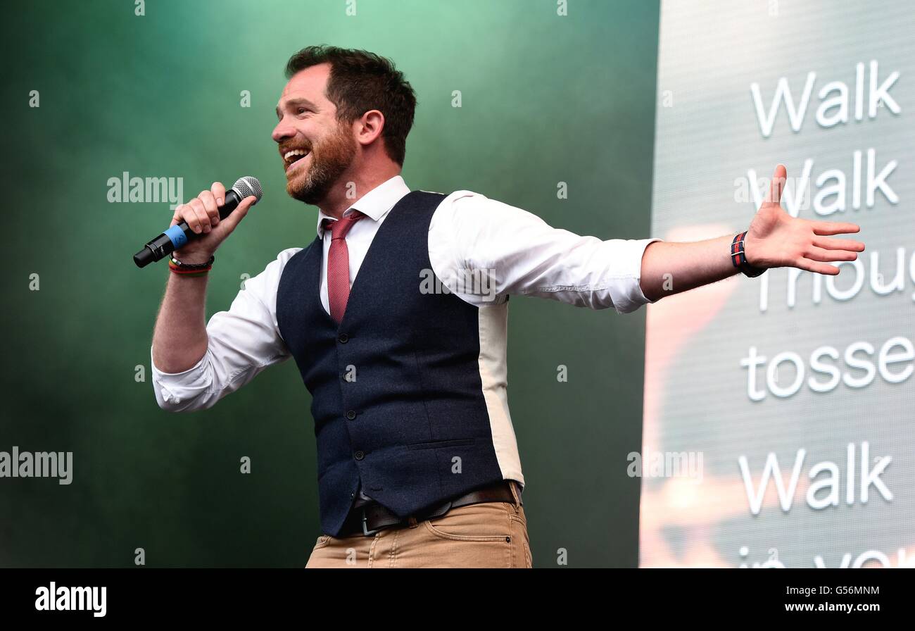 London, UK. Daniel Boys performing at West End Live held at Trafalgar Square, London on Saturday ...