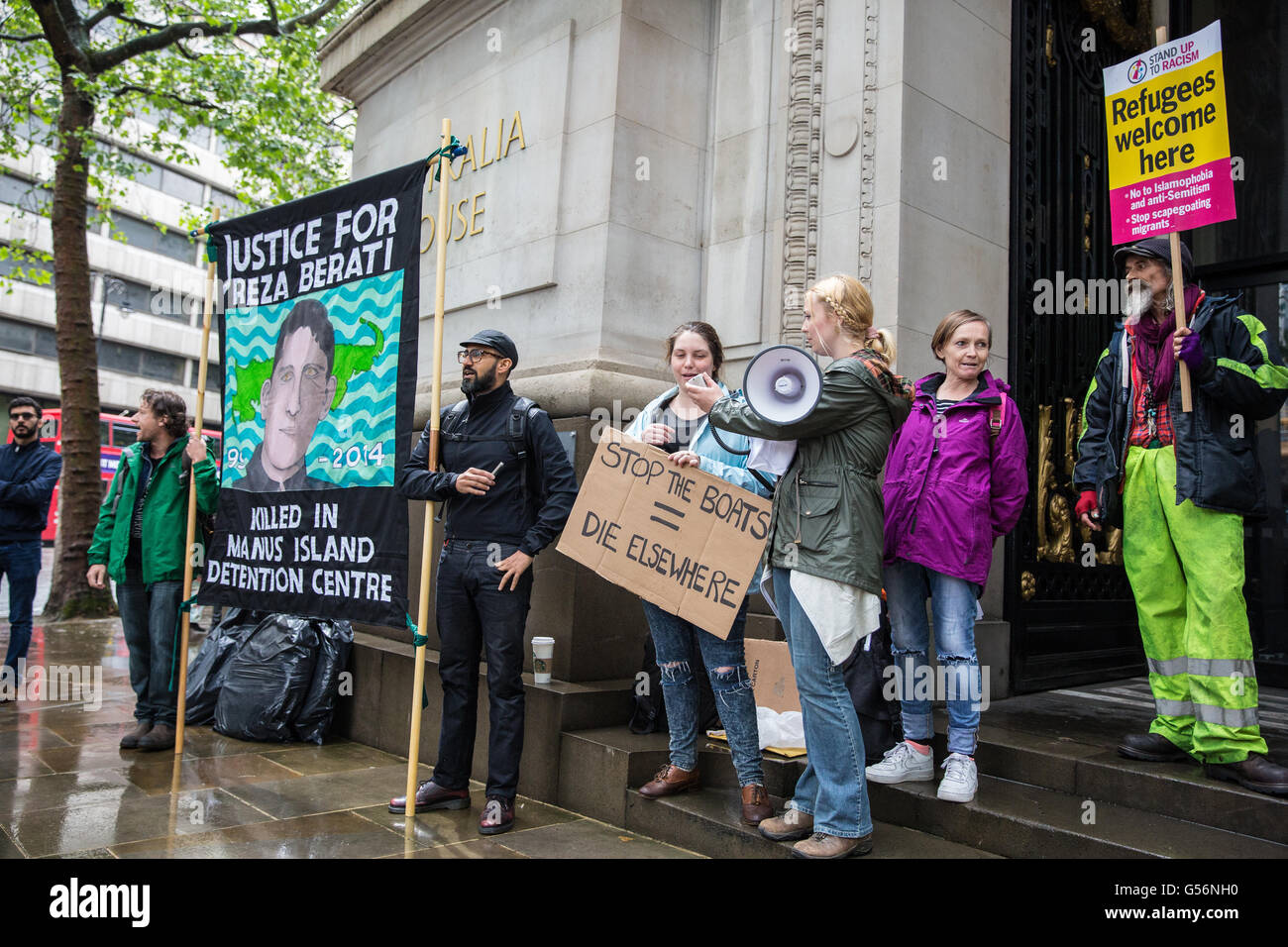London, UK. 20th June, 2016. Campaigners from several different ...