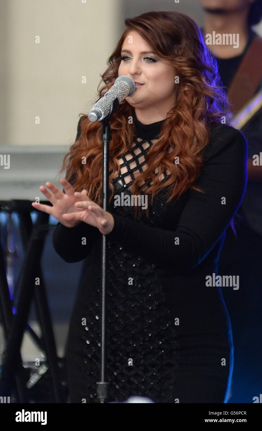 New York, NY, USA. 21st June, 2016. Meghan Trainor on stage for NBC ...
