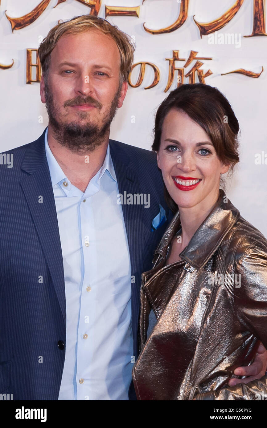 Tokyo, Japan. 21st June, 2016. Director James Bobin (L) and his wife ...
