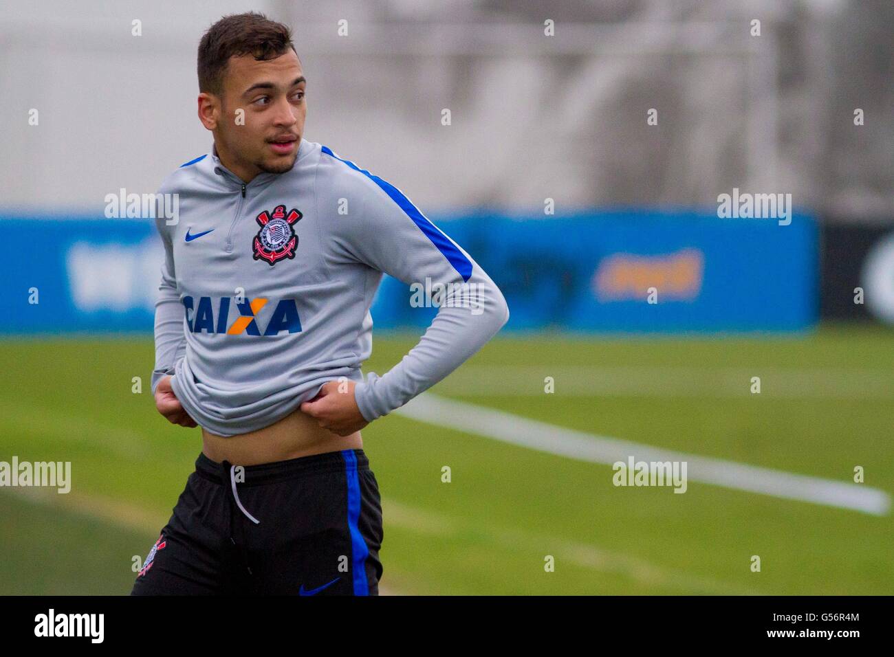 SAO PAULO, Brazil - 21/06/2016: TRAINING CORINTHIANS - Maycon during ...
