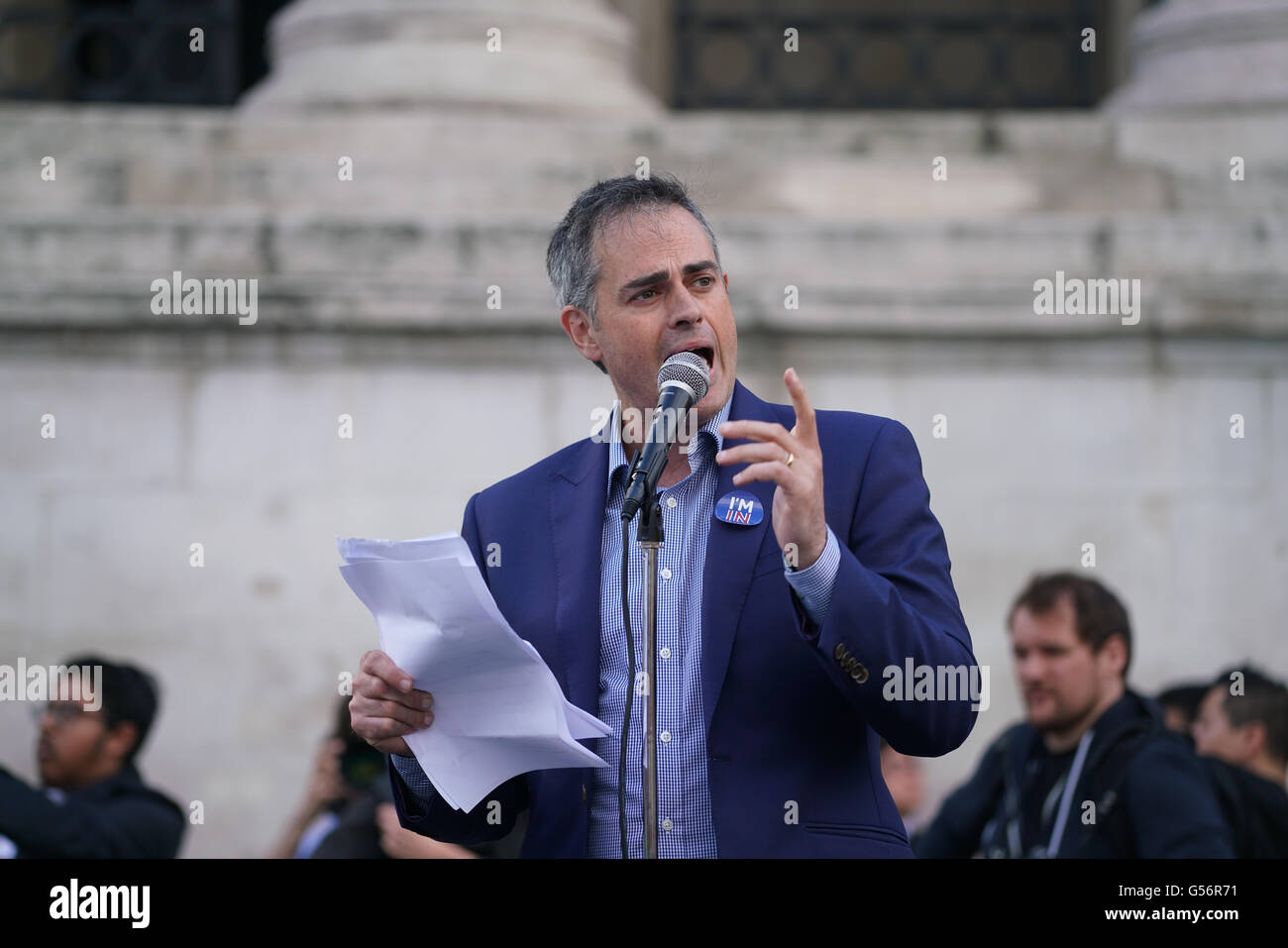 London, UK. 21st June, 2016. : Speaker Jonathan Bartley is an English ...