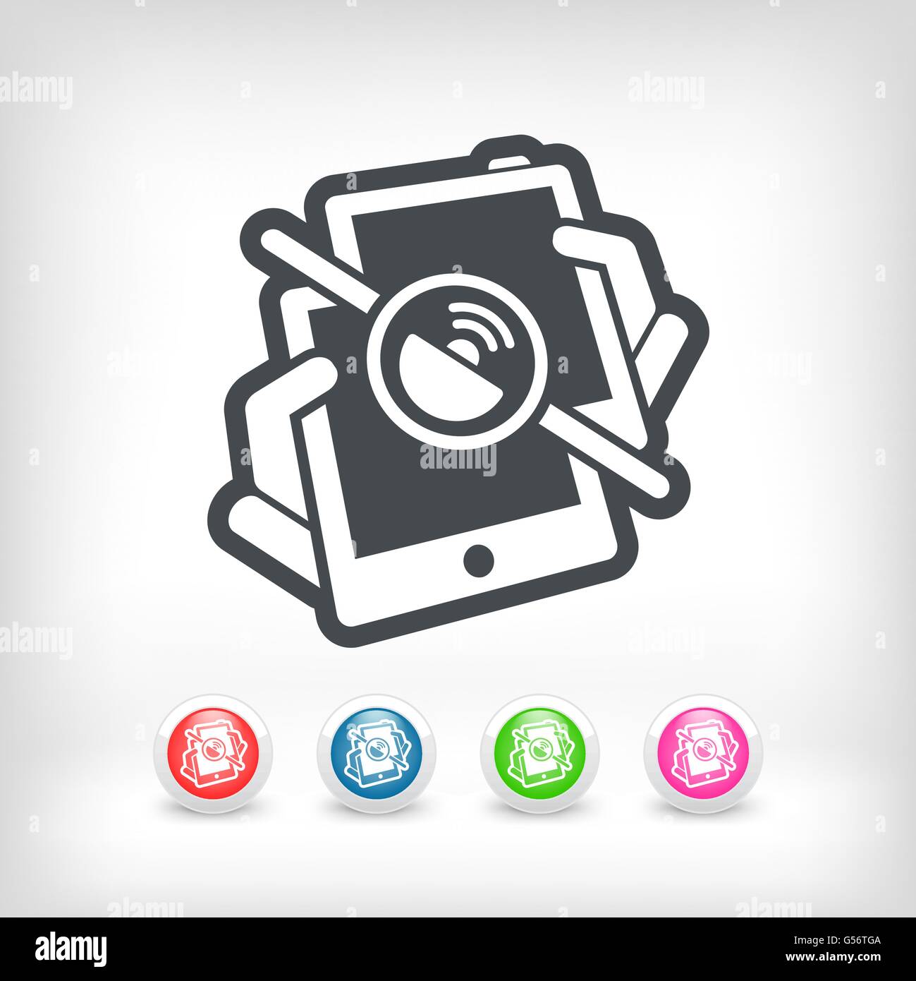 Mobile connection icon Stock Vector Image & Art - Alamy