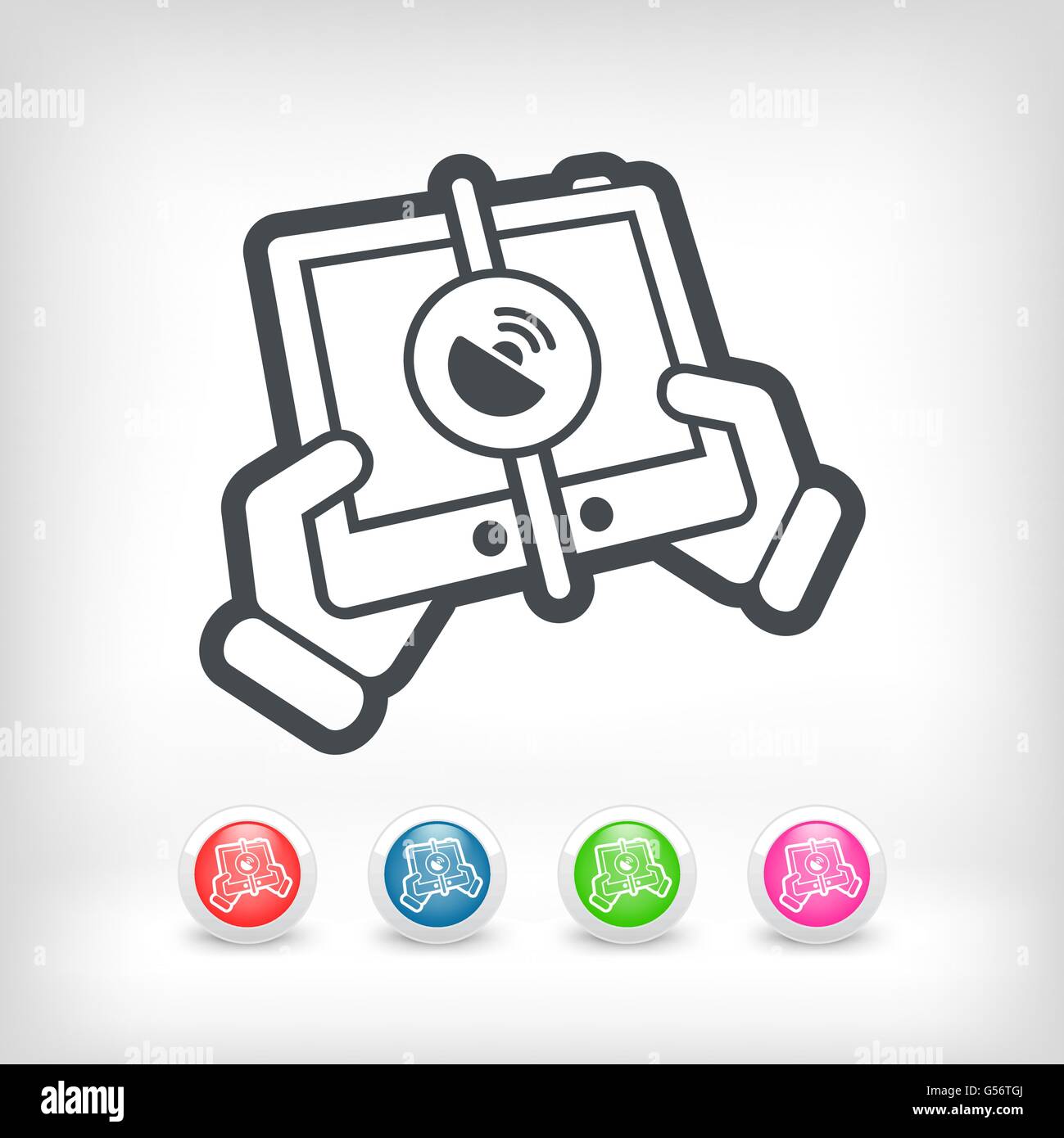 Mobile connection icon Stock Vector Image & Art - Alamy