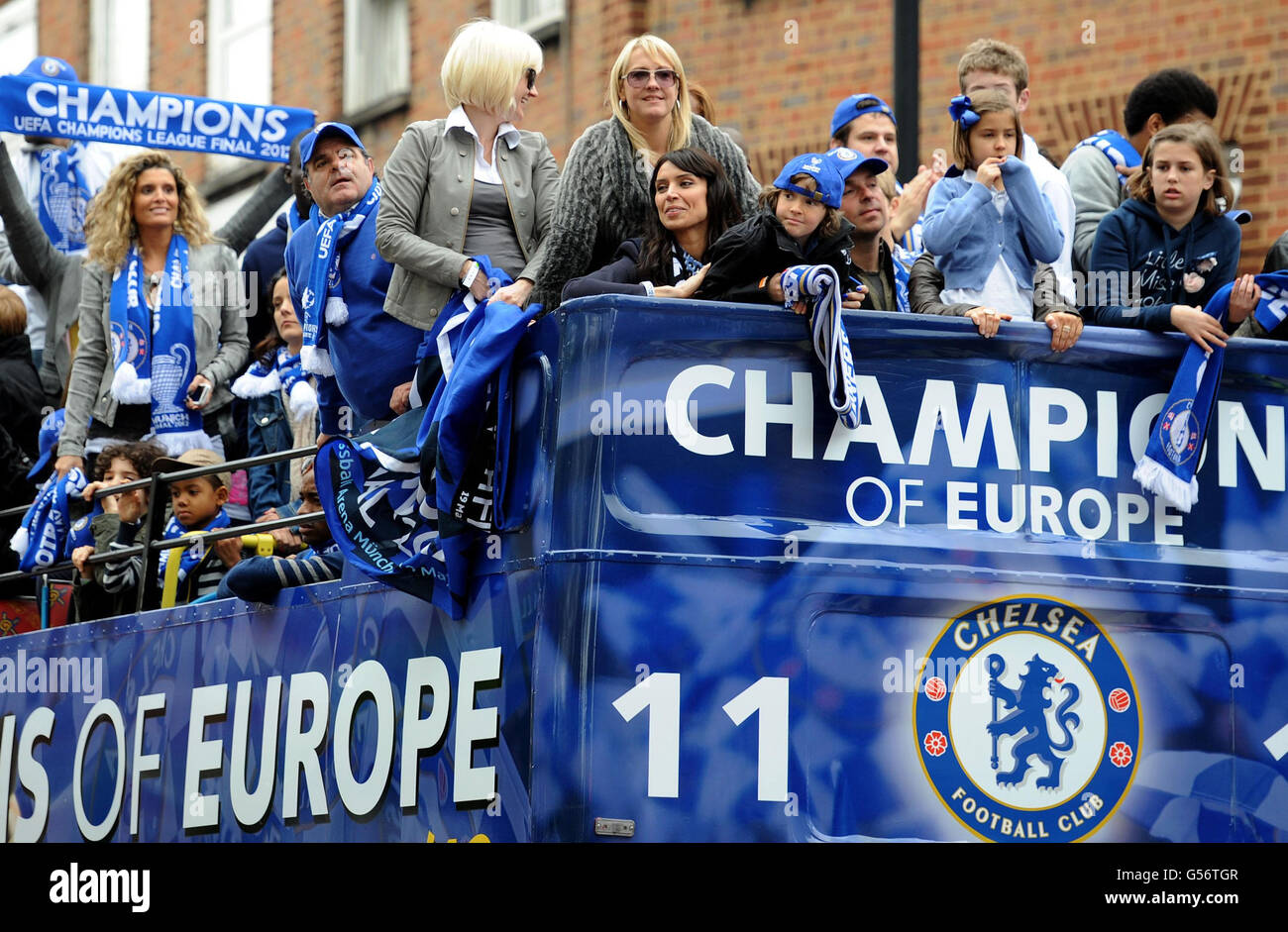 Soccer - Chelsea UEFA Champions League and FA Cup Parade - London Stock ...