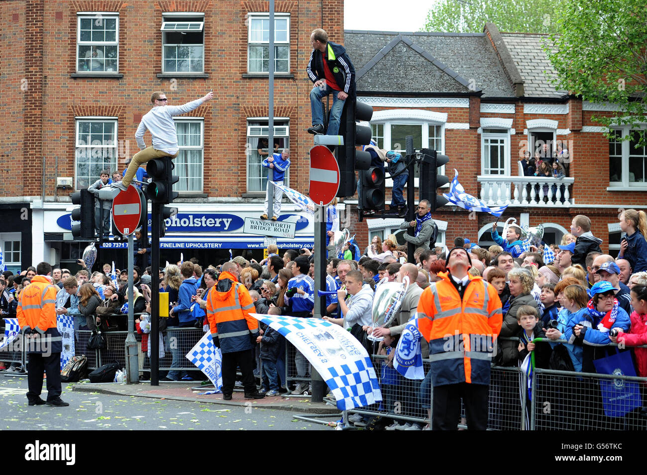 Soccer - Chelsea UEFA Champions League and FA Cup Parade - London Stock ...