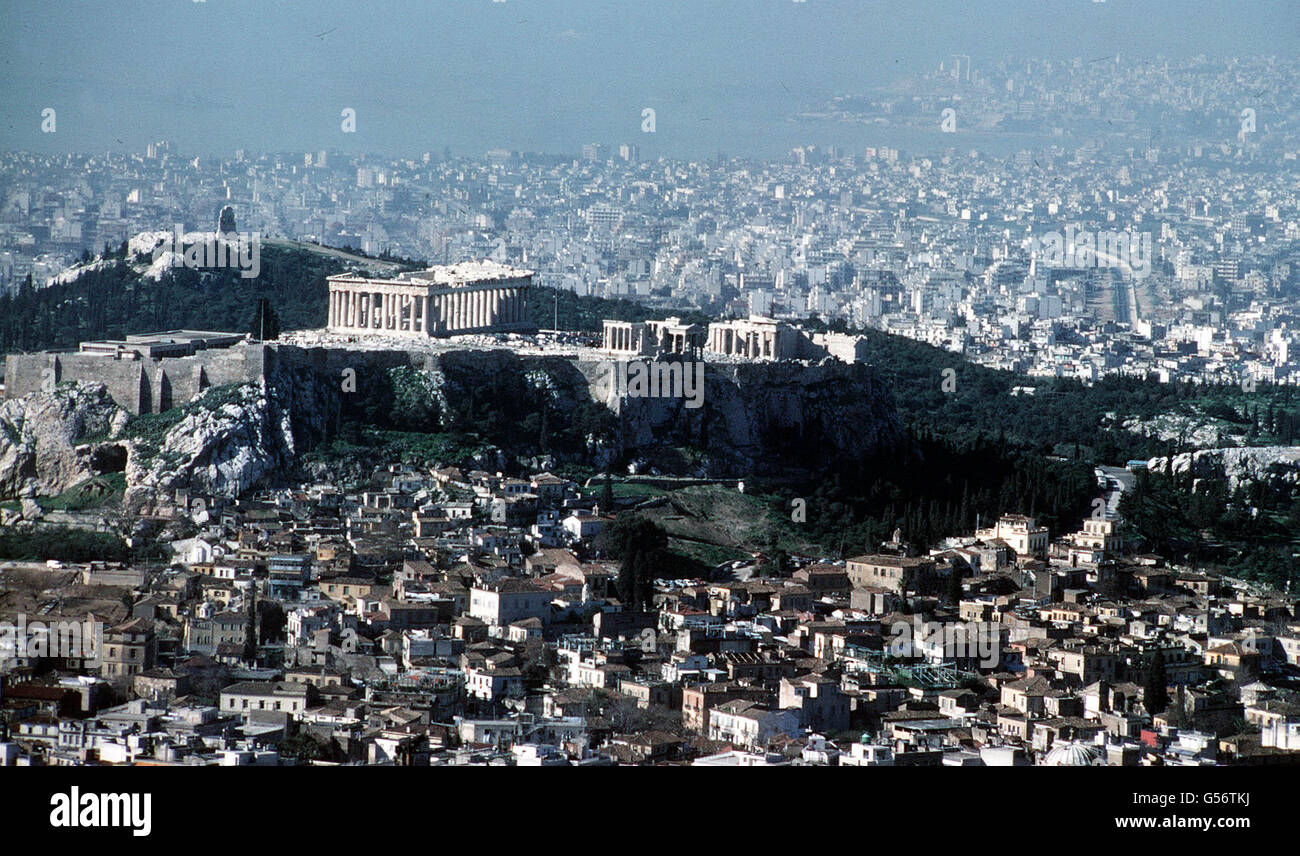 ATHENS - AERIAL VIEW Stock Photo - Alamy
