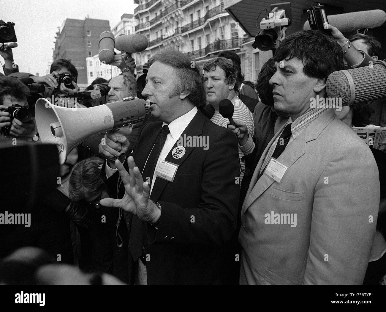 Arthur Scargill TUC Congress 1984 Stock Photo - Alamy