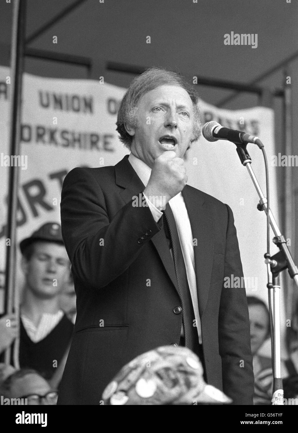 During national strike on Black and White Stock Photos & Images - Alamy