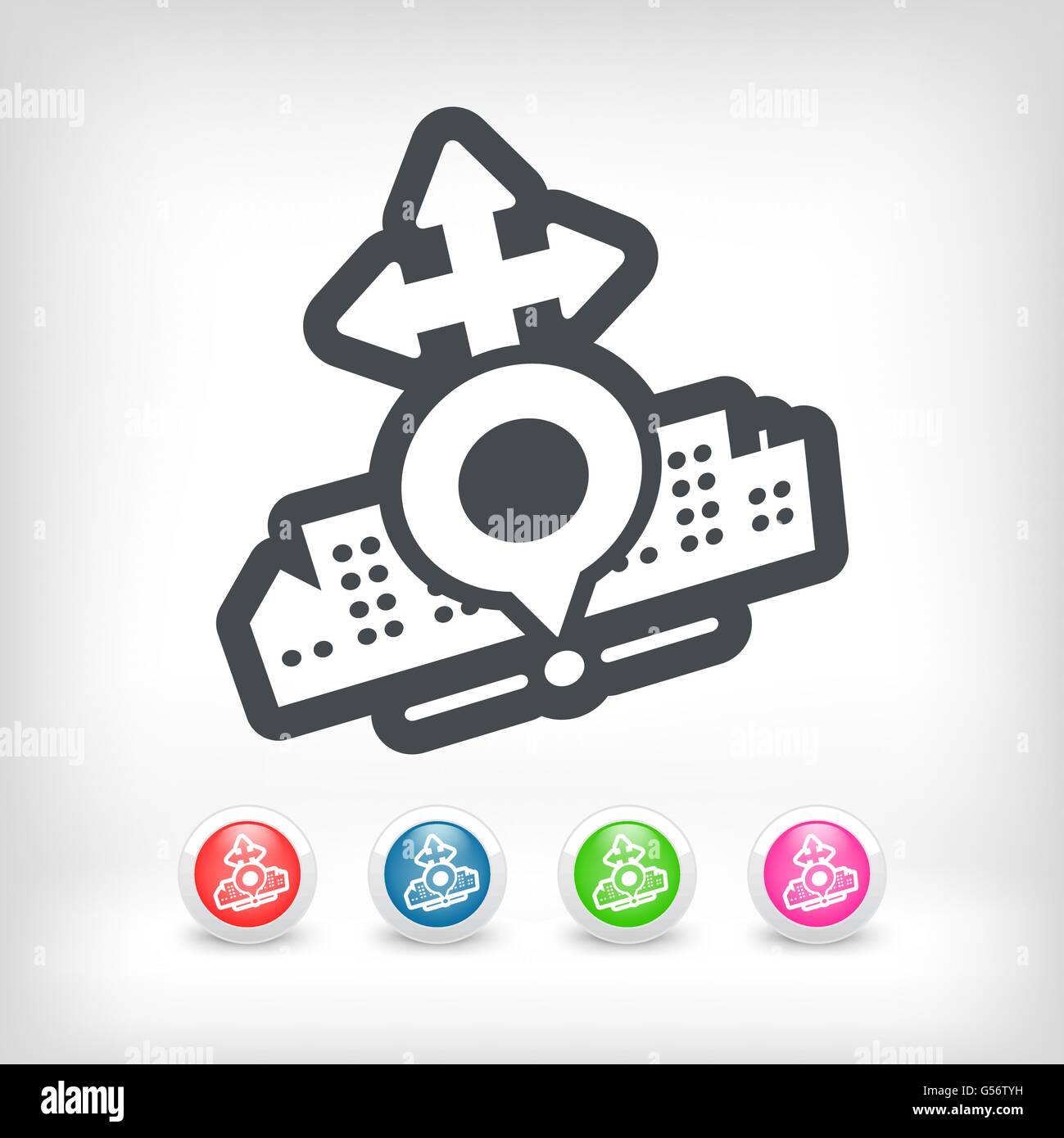 City map icon Stock Vector Image & Art - Alamy