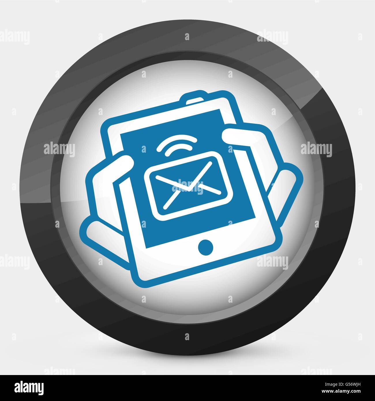 Tablet message icon Stock Vector Image & Art - Alamy