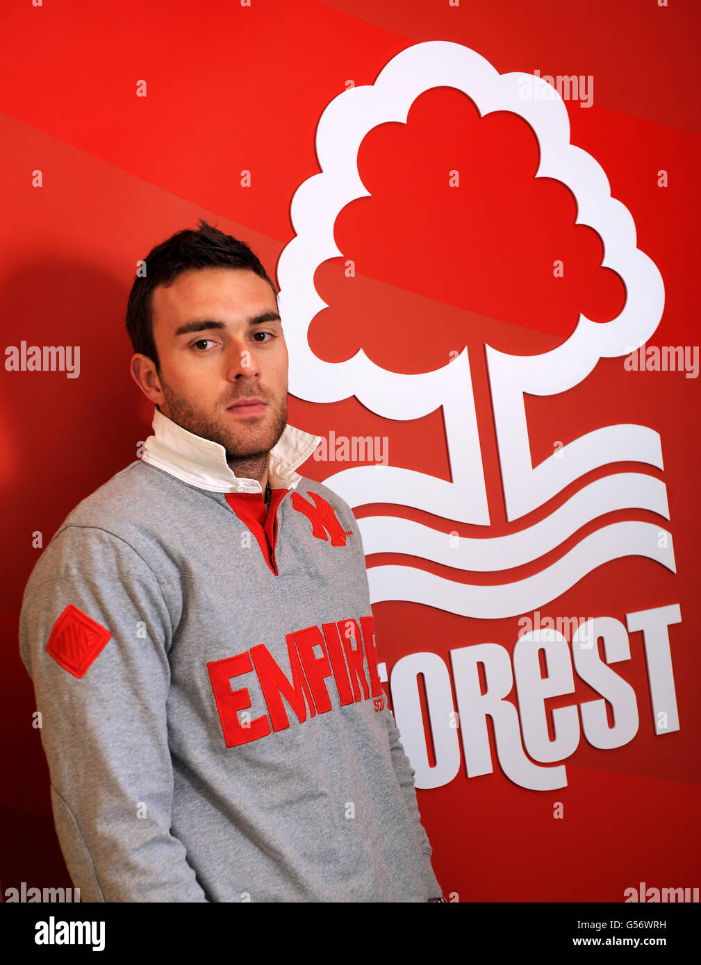Nottingham Forest's Lee Camp during a feature shoot at Wilford Lane ...
