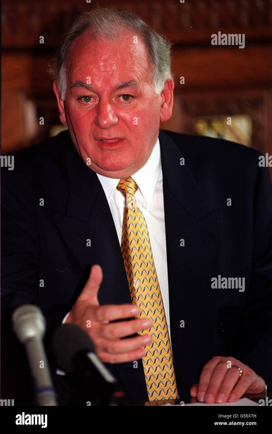 New Commons speaker Michael Martin during an unprecedented news ...