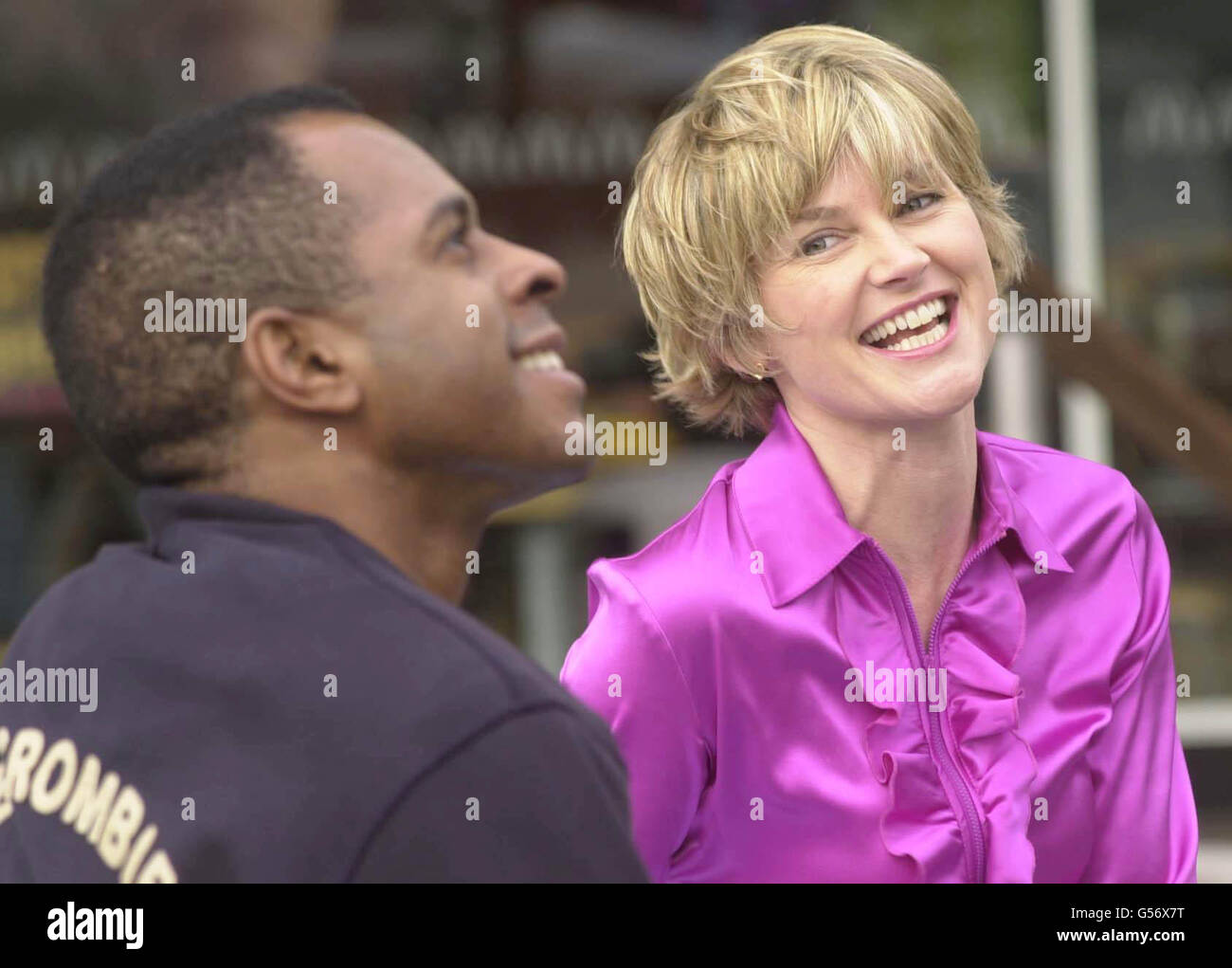 TV presenters Anthea Turner and Andi Peters at the launch, in east ...