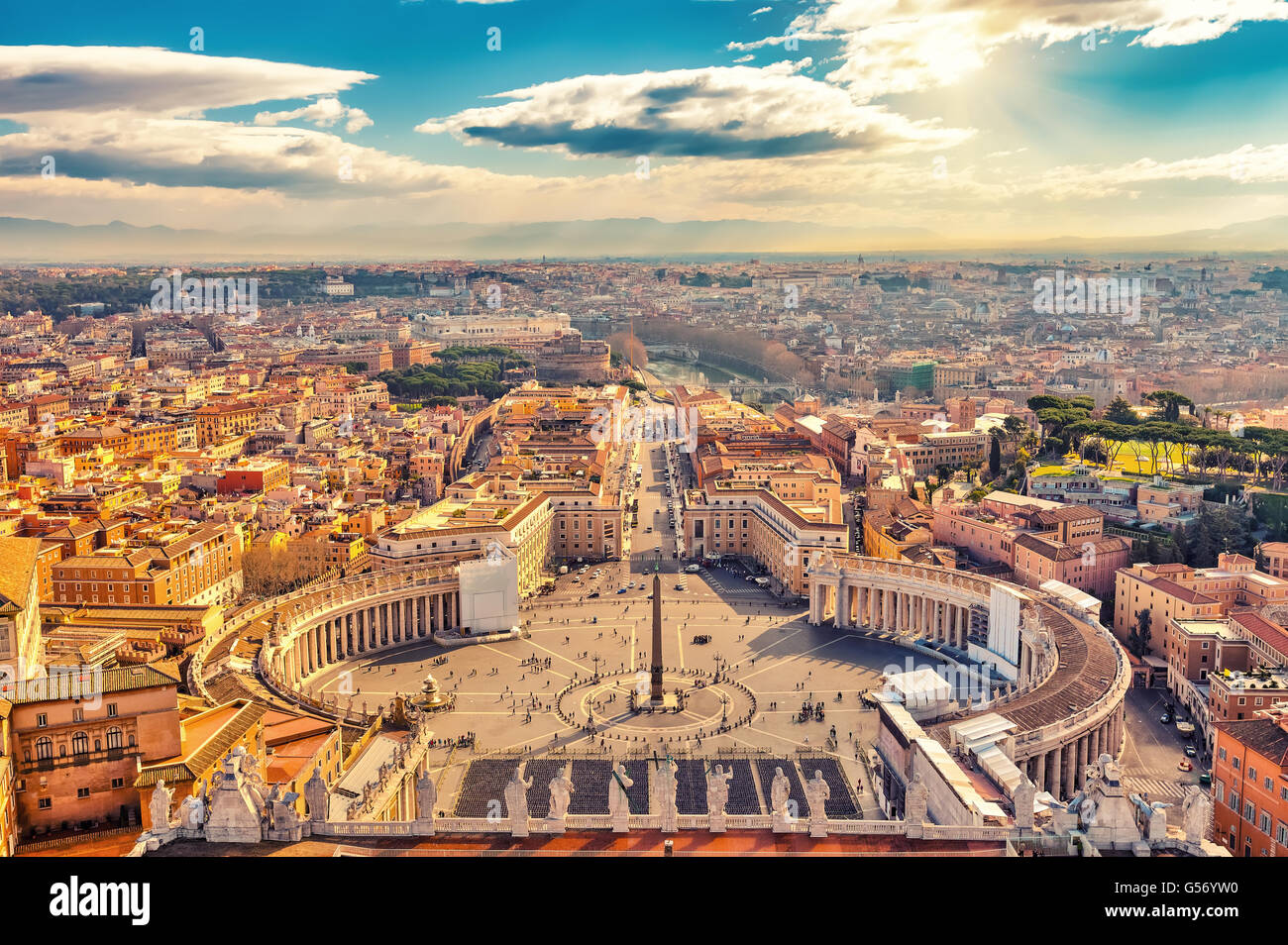 Aerial View Of Rome High Resolution Stock Photography and Images - Alamy