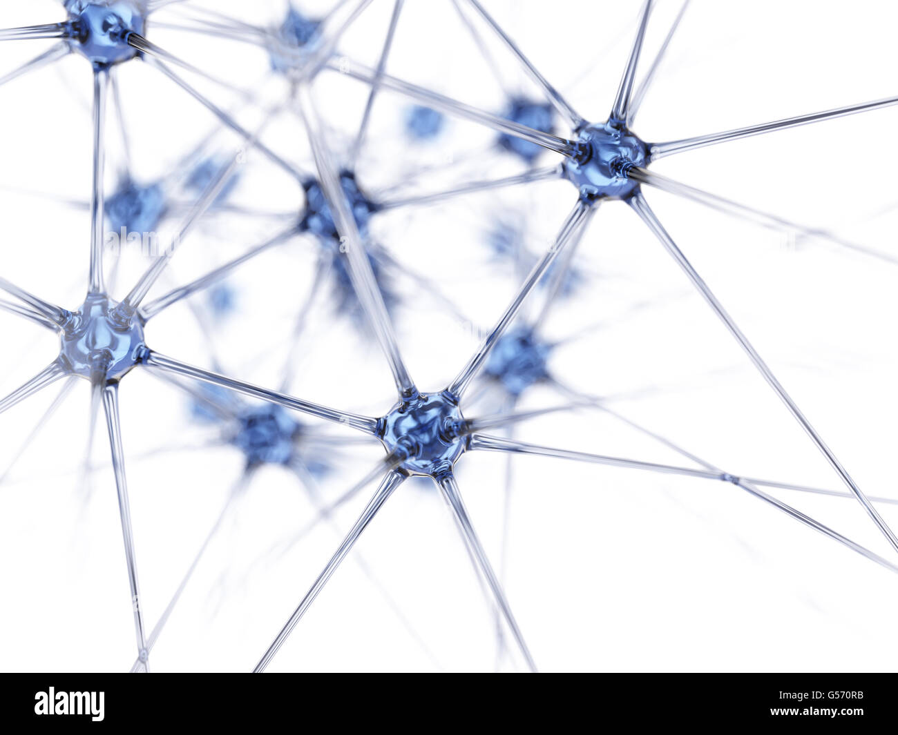 Abstract neural network background 3d illustration Stock Photo - Alamy