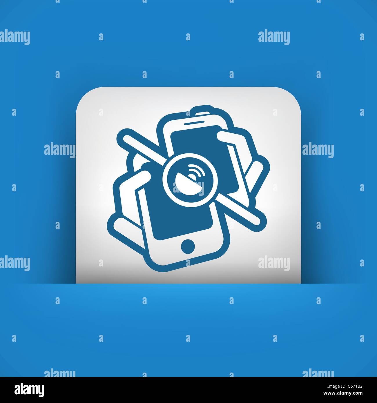 Mobile connection icon Stock Vector Image & Art - Alamy